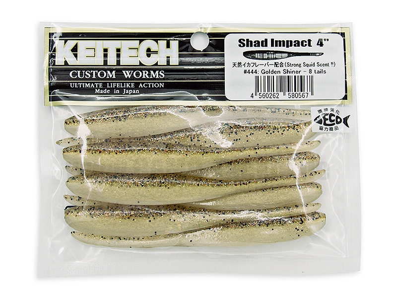 Keitech 4" Shad Impact Gummifisch Softjerk, CAMO-Tackle Shop
