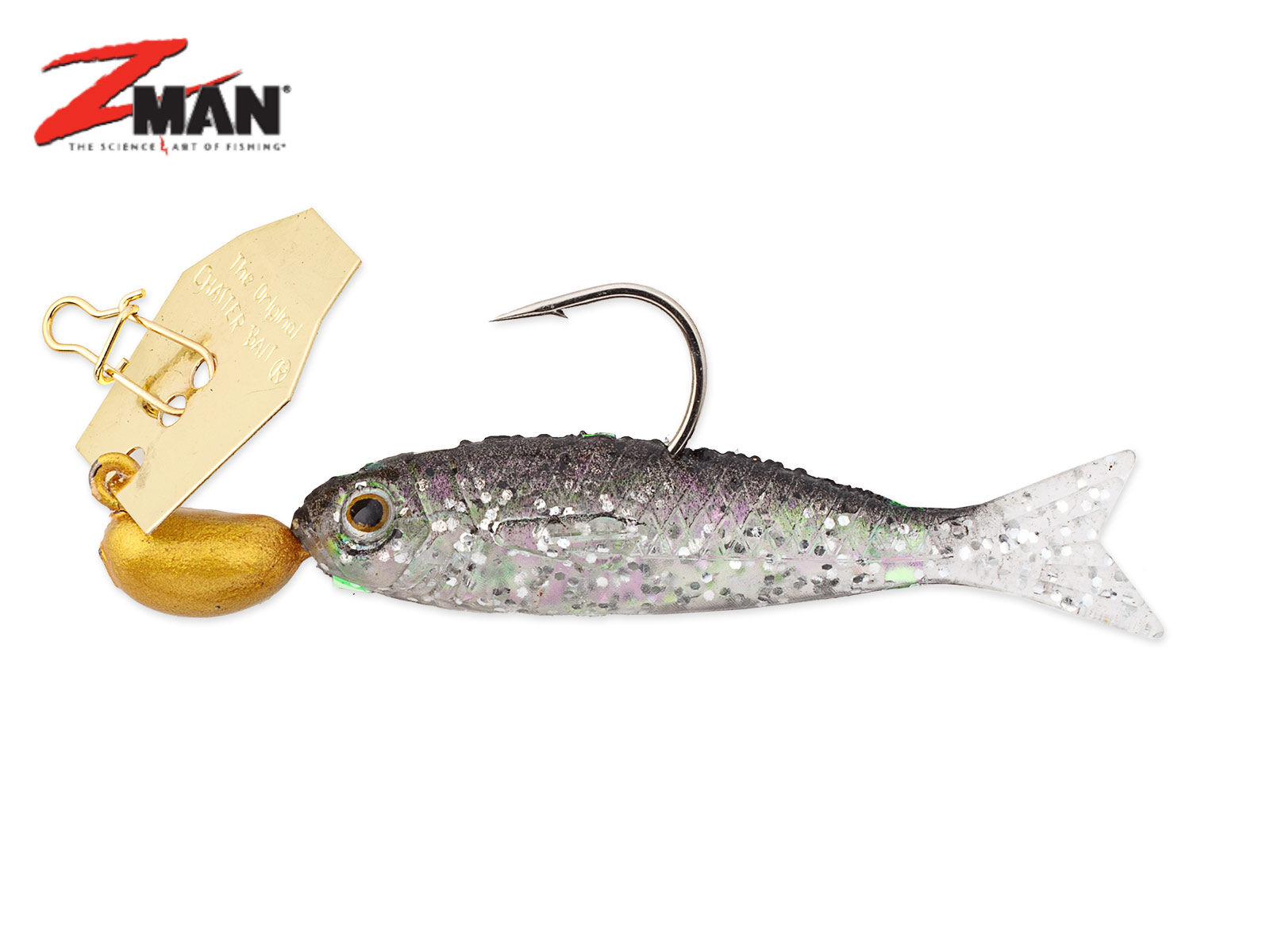Z-Man 1.75g Chatterbait Flashback Mini (1/16 oz.) Barsch Forelle - CA